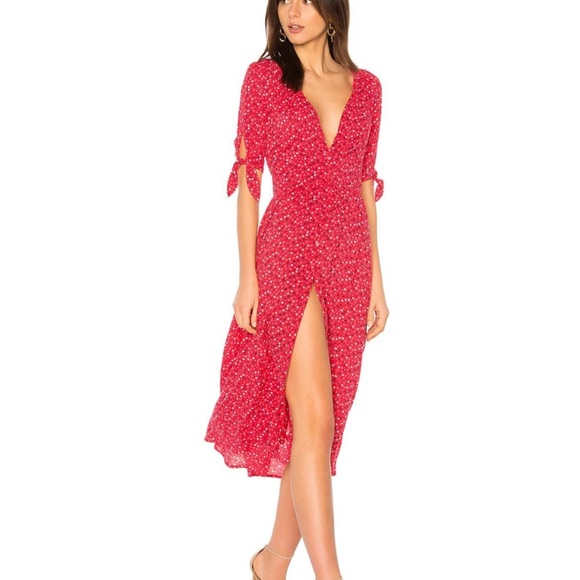 Auguste The Label | Dresses | Nwt Revolve Auguste Daphne Red Floral ...
